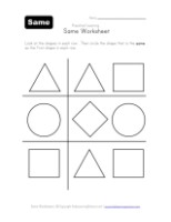 Same and Different Worksheets for Kids | All Kids Network