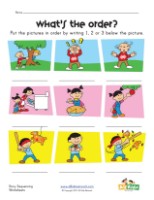 Sequencing Worksheets | All Kids Network