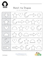 Shapes Worksheets for Preschool and Kindergarten | All Kids Network