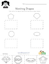 Shapes Worksheets for Preschool and Kindergarten | All Kids Network