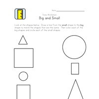 Learn Sizes - Big and Small Worksheets | All Kids Network
