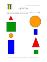Learn Sizes - Big and Small Worksheets | All Kids Network