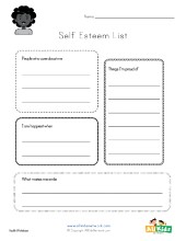 Self-Esteem Worksheets | All Kids Network