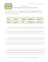 Sentence Writing Practice Worksheets | All Kids Network