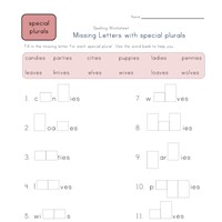 Plural s es Words Spelling Worksheets | All Kids Network