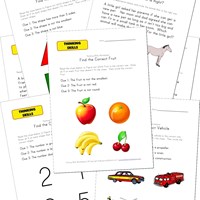 Preschool and Kindergarten Concepts Worksheets | All Kids Network