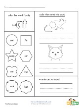 -ate Word Family Worksheet | All Kids Network