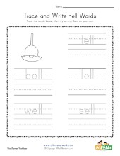 Trace and Write -eel Words | All Kids Network