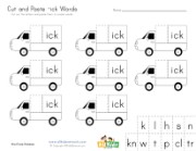 -ick Word Family Worksheets | All Kids Network