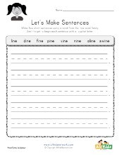 Sentence Writing Practice Worksheets | All Kids Network
