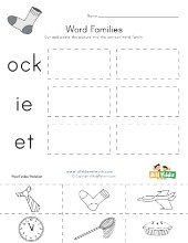 Mixed Word Family Worksheets | All Kids Network
