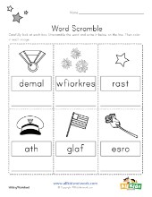 Word Scramble Worksheets | All Kids Network