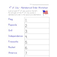 4th of July Worksheets for Kids | All Kids Network