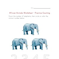 Animals Worksheets - African Animals | All Kids Network