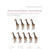 Animals Worksheets - African Animals | All Kids Network