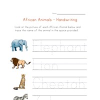 Animals Worksheets - African Animals | All Kids Network