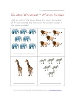 Animals Worksheets - African Animals | All Kids Network