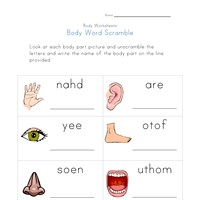 Body Worksheets for Kids | All Kids Network