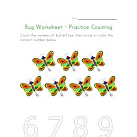 Bug Worksheets for Kids | All Kids Network
