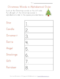 Christmas Worksheets for Kids | All Kids Network