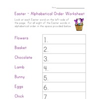 Easter Worksheets for Kids | All Kids Network