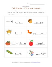 Fall Worksheets for Kids | All Kids Network