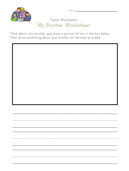 Family Worksheet - My Brother