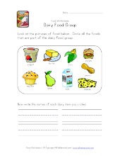 Dairy Worksheets | All Kids Network
