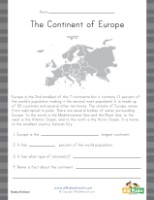 Europe Worksheets 3rd Grade Reading Comprehension LondonWeed.Net