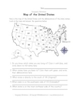 United States Landforms Map Worksheet