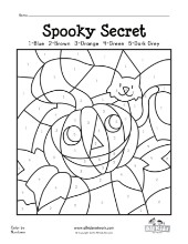 Halloween Color by Shapes | All Kids Network