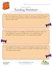Halloween Rounding Worksheet | All Kids Network