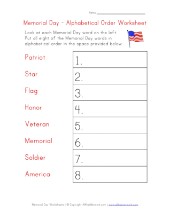 Valentine's Day Worksheet - Alphabetical Order Worksheet | All Kids Network