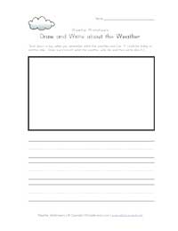 Weather Worksheets for Kids | All Kids Network