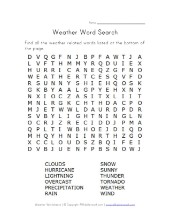 Weather Worksheets | All Kids Network