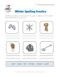 Winter Worksheets for Kids | All Kids Network
