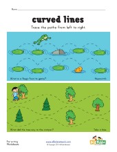 Tracing Curved Lines Worksheet | All Kids Network